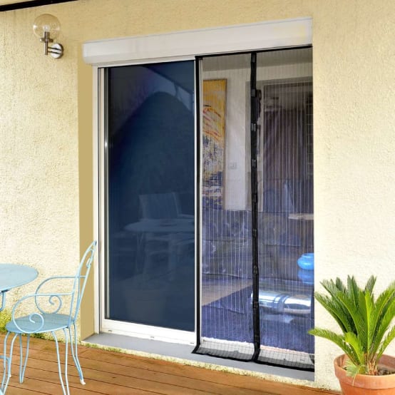 Moustiquaire pour porte coulissante (aimantée) - Jardiland