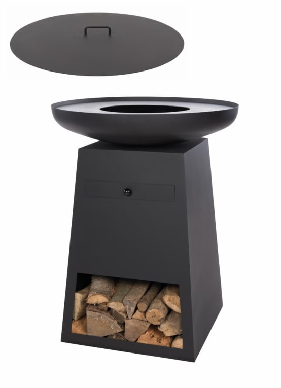 Braséro Orion Classic Noir + Couvercle - Jardiland