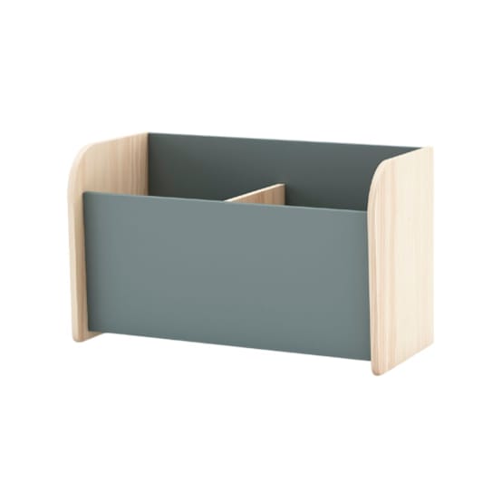 Coffre à jouet en pin massif naturel et MDF laqué vert kaki - KAINA - Jardiland