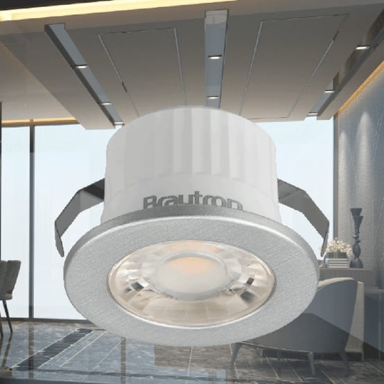 Lot de 10 minis spots LED rond argent 3W 6500K IP54 - Jardiland