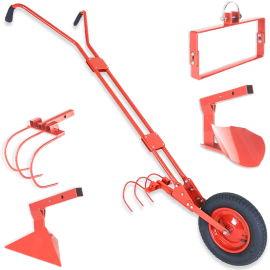 Cultivateur maraîcher à roue 4 outils - TERRE JARDIN - Jardiland