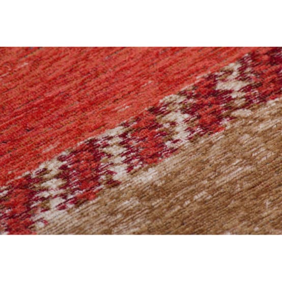 Tapis Jacquard à Poils Courts "Blaze" Rouge 155 x 230 cm - Jardiland