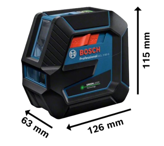 Laser vert 2 points et lignes GCL 2-50 G avec support RM 10 - BOSCH - 0601066M00 - Jardiland