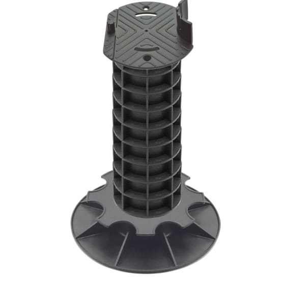 Plot terrasse bois réglable 32 - 35 cm - Noir - Jardinex - Jardiland