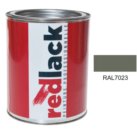 Peinture Gris béton RAL 7023 Mat multisupport 1L Redlack - Jardiland