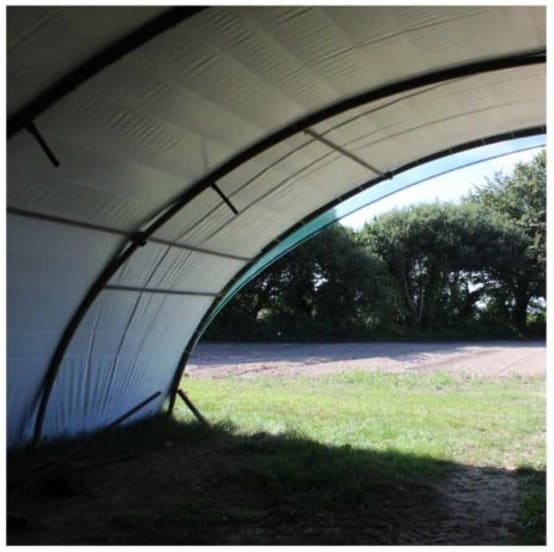 Bâche 250 microns verte blanche opaque - Long 15 m, Larg 16 m - Jardiland