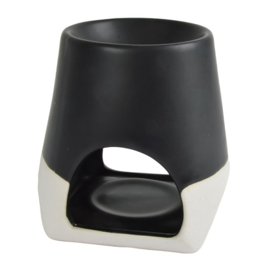 Brûle Parfum en Céramique "Irène" 10cm Noir - Jardiland
