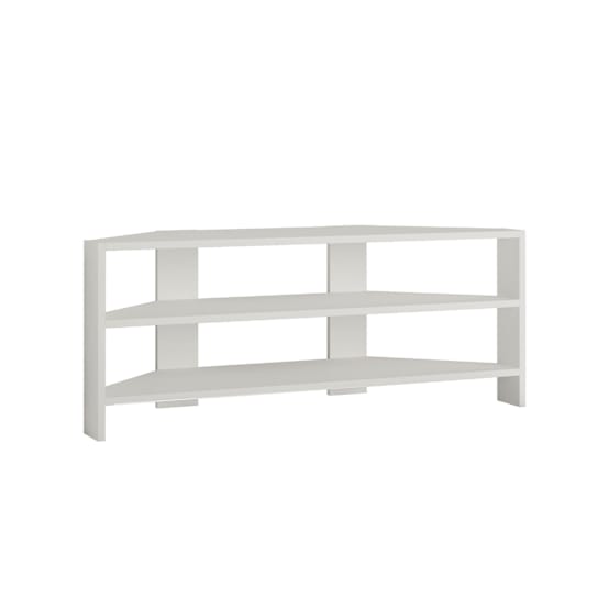 Meuble Tv En Bois "thalescorner" - 110 X 36 X 45 Cm - Blanc -hanah Home ...