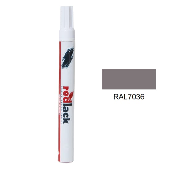 Peinture feutre retouche Gris platine RAL 7036 Mat multisupport Redlack ...