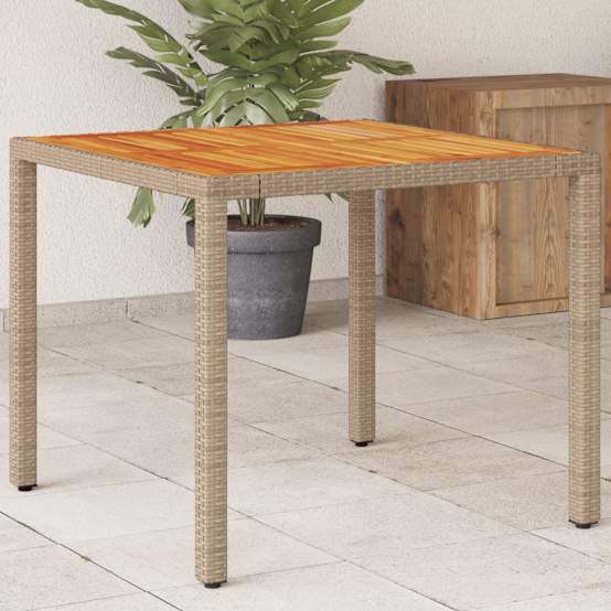Table bois composite Ane Marthe Naturel - P87211N - Jardiland