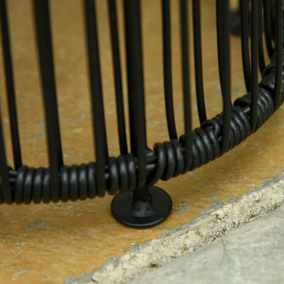 Lampe Solaire Sur Pied Résine Tressée Jardin Terrasse LED Auto 61cm ...