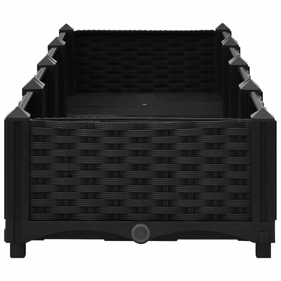 Grand bac de plantation XXL 160x40 cm polypropylène pour jardin moderne ...