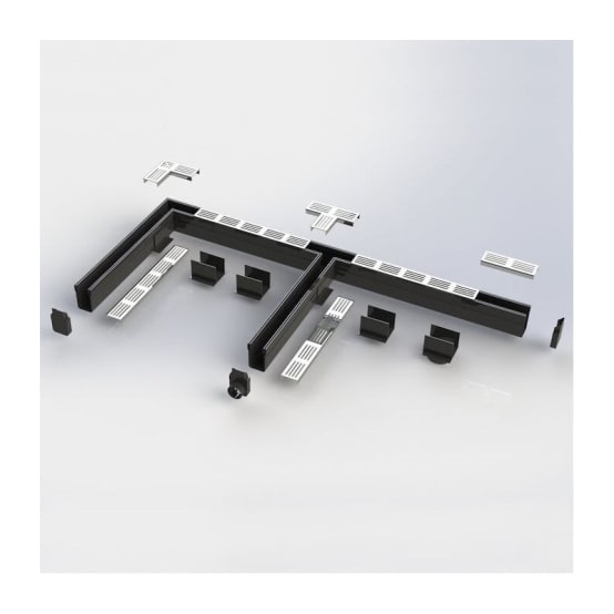 Caniveau étroit 6,5 cm Grille INOX Style - StarDrain - LINE ECO - Inox ...