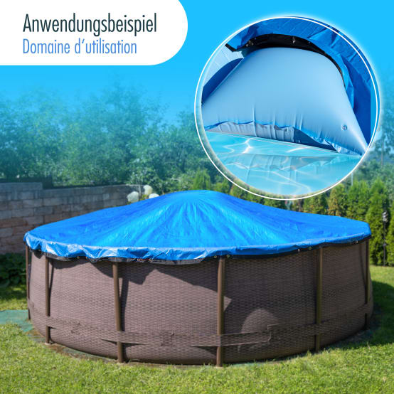 Bâche de piscine en forme de huit 10 x 6,80 m - Protection optimale ...