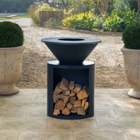 Brasero Ellipse 80 Noir - Jardiland