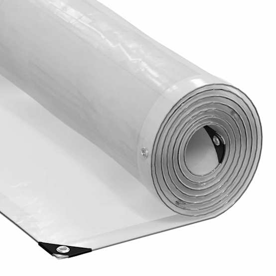 Couverture de Protection Étanche PE Transparente avec Œillets pour Bois ...