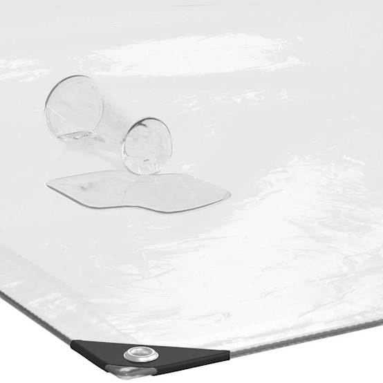 Couverture de Protection Étanche PE Transparente avec Œillets pour Bois ...