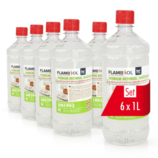 Gel Bioéthanol Premium FLAMBIOL® 1 L pour Cheminées Intérieures et ...