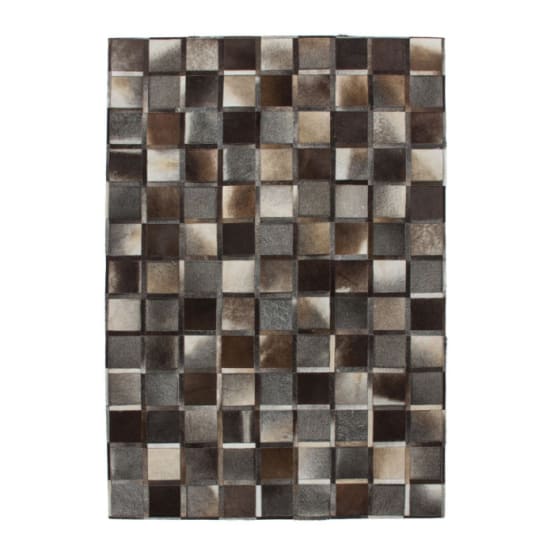 Tapis Mosaïque Tissé Fait Main "Lavish" Gris 160 x 230 cm - Jardiland