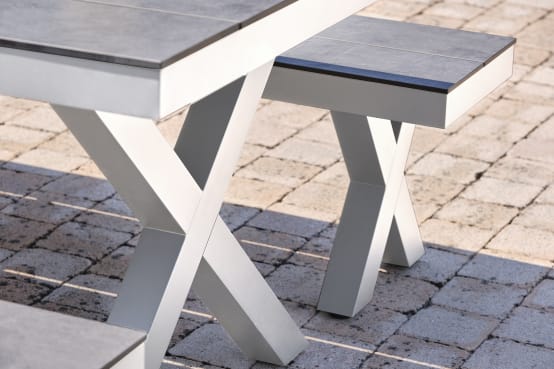 Table de jardin ANNECY aluminium plateau HPL - PARIS GARDEN - Jardiland