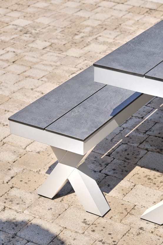 Table de jardin ANNECY aluminium plateau HPL - PARIS GARDEN - Jardiland