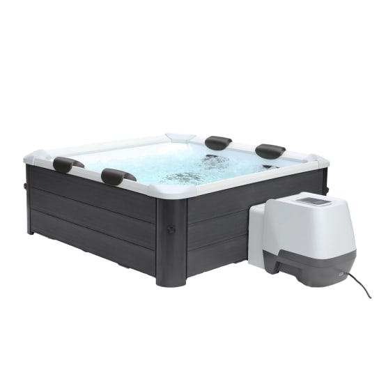 Spa rigide OSLO 6 personnes – 160×160×65 cm, 850 L, 120 jets + 8 ...