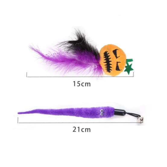 Ensemble de baguettes pour chat d'Halloween Citrouille MCBOSON - Jardiland