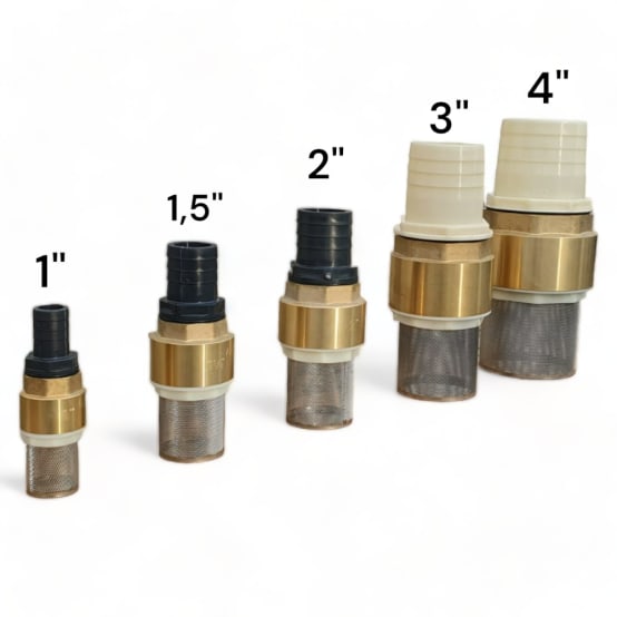 Clapet anti retour en laiton avec crépine et manchette, pour pompe - 3 ...