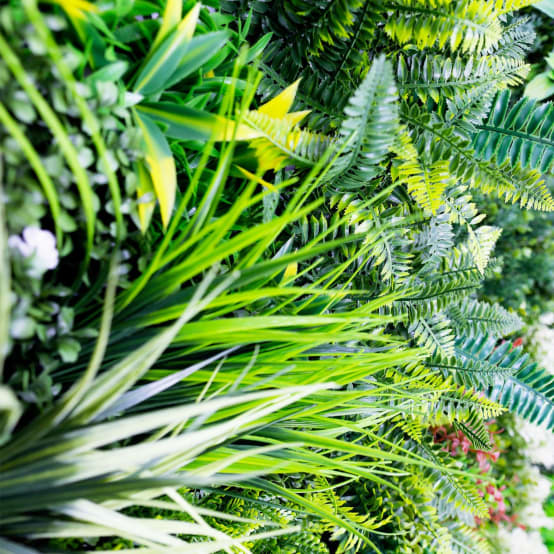 Prairie-Color Mur vegetal artificiel plaque 1mx1m - Jardiland