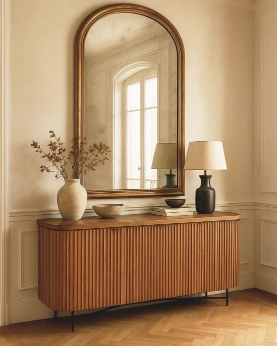 Opéra - Buffet rétro en bois de teck recyclé - UNIQKA - Jardiland