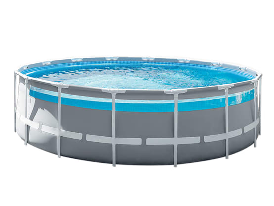 Kit piscine tubulaire Intex Prism Frame Clearview ronde 4,88 x 1,22 m ...
