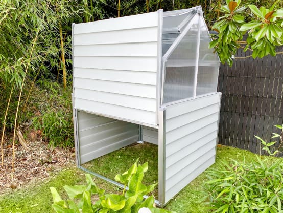 Mini-serre de jardin STRETTO double en acier galvanisé - CITY GARDEN ...