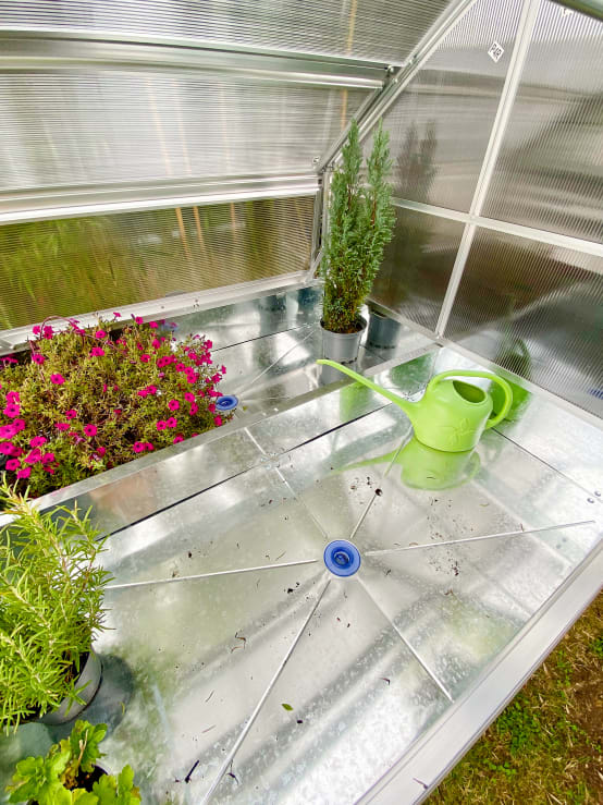 Mini-serre de jardin STRETTO double en acier galvanisé - CITY GARDEN ...