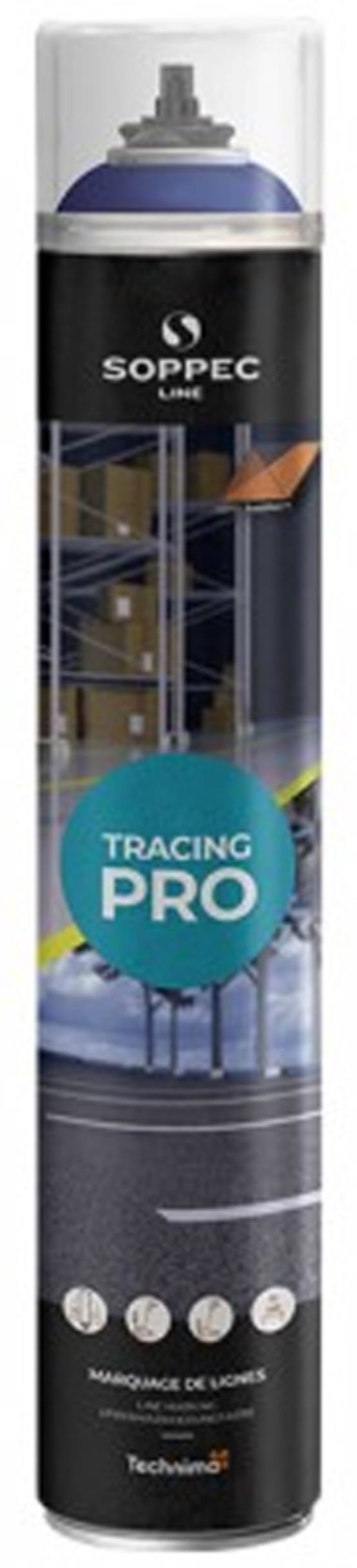 Peinture de marquage au sol TRACING® PRO système PureSPRAY bleu RAL ...