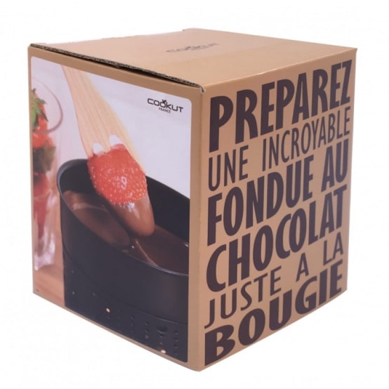Fondue chocolat à la bougie pour 2 lumi choco - Jardiland