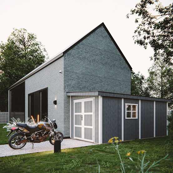 Abri de Jardin Qualité Premium - Sans plancher e paroi latérale M940B ...