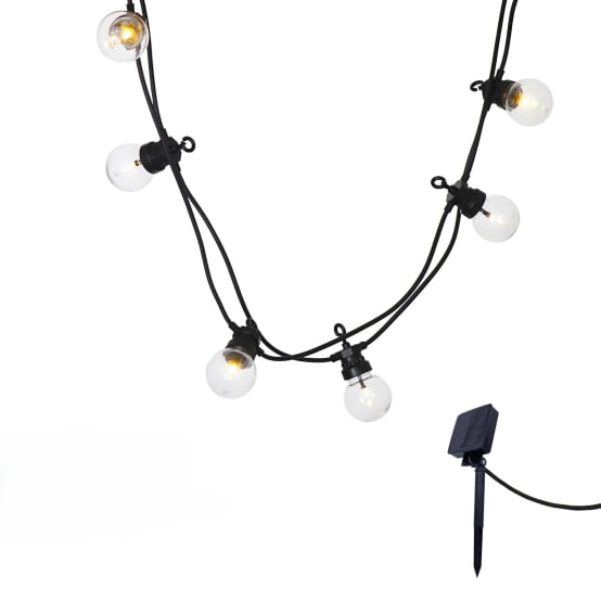 Guirlande Solaire PARTY Transparent PVC 11.4M - Jardiland