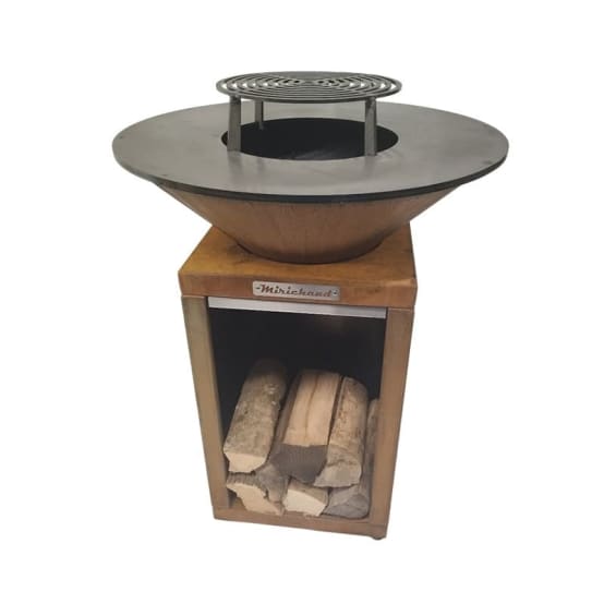 BRASERO COULEUR CORTEN diamètre 75cm - Jardiland