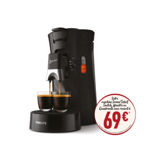 Cafetière à dosette ou capsule Philips SENSEO SELECT CSA240/21 ECO ...