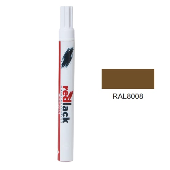 Peinture feutre retouche Brun olive RAL 8008 Mat multisupport Redlack ...