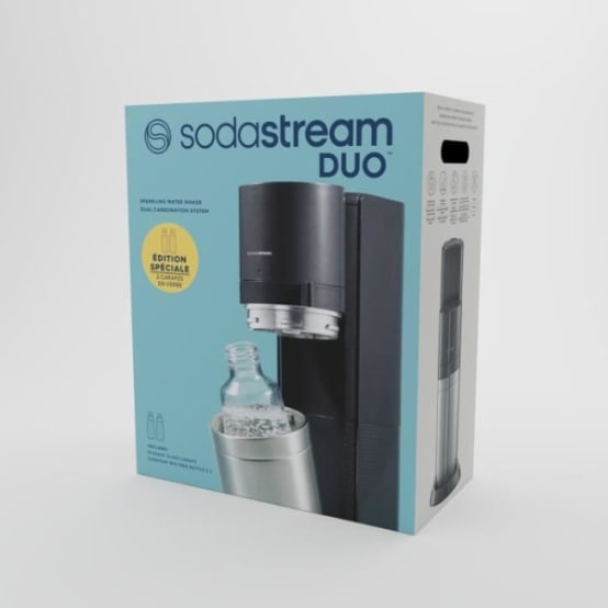 Machine a Soda Machine a soda et eau pétillante SODASTREAM - DUO Noire ...