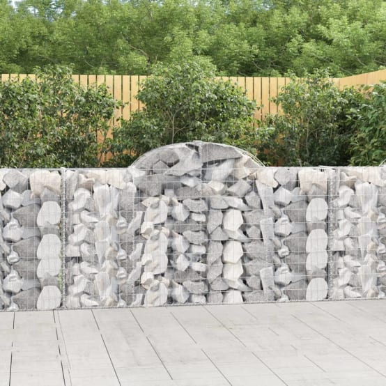 Lot de 3 Gabion Zemst Naturel 200 X 30 X 100/120 cm - P87209N - Jardiland