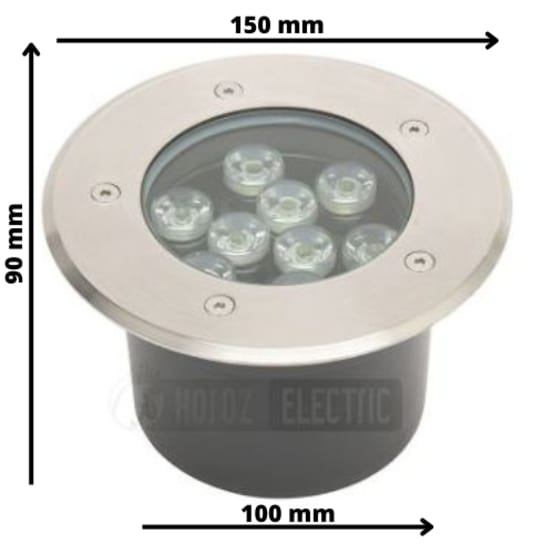 Spot LED encastrable étanche 9W 900lm 4000K IP67 - Jardiland