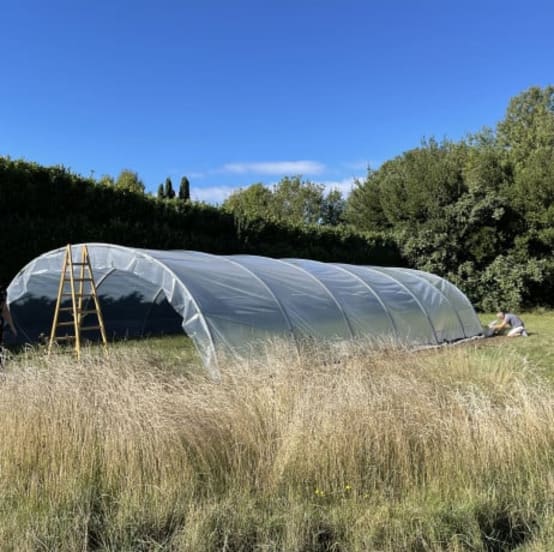 Bâche de serre thermique Plasticlair 200 microns incolore, L 6 m, Larg ...