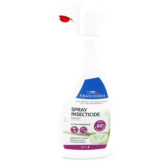 Spray insecticide habitat flacon 500 ml traitement antiparasitaire de l ...