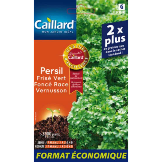 Semillas de Perejil Rizado Verde Oscuro Raza Vernusson - Jardiland