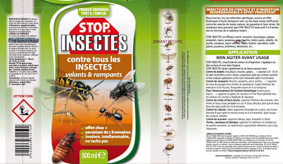 Stop insectos anti-insecto spray 800 ml - BSI - Jardiland