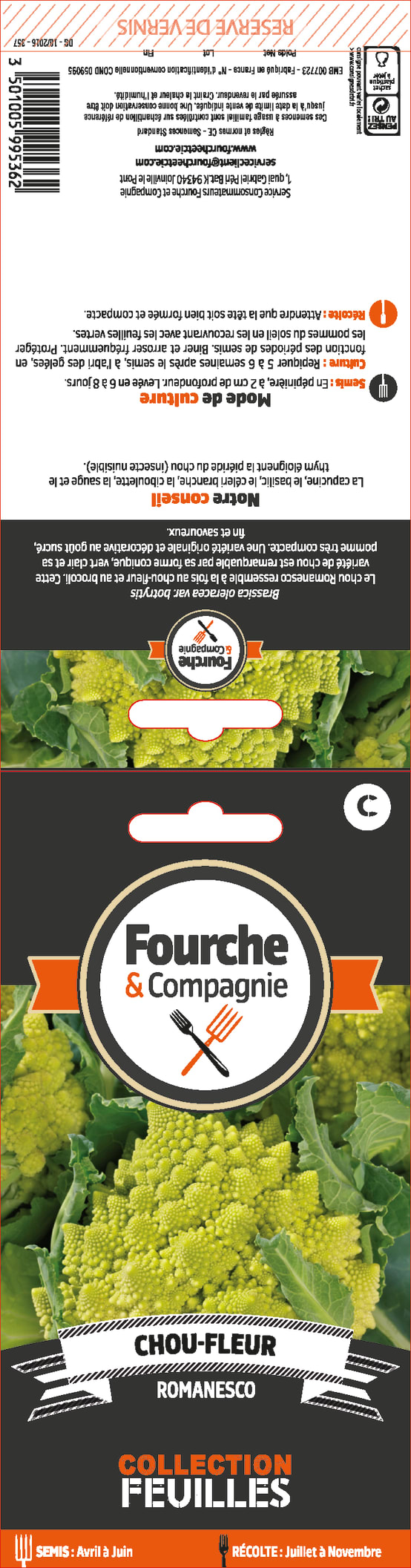 Graines de Chou-fleur romanesco - Jardiland