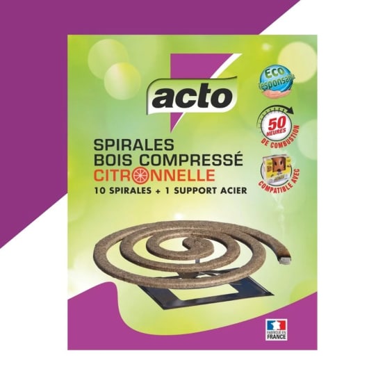 Espirales insecticida madera comprimida citronela lote de 10 – ACTO ...