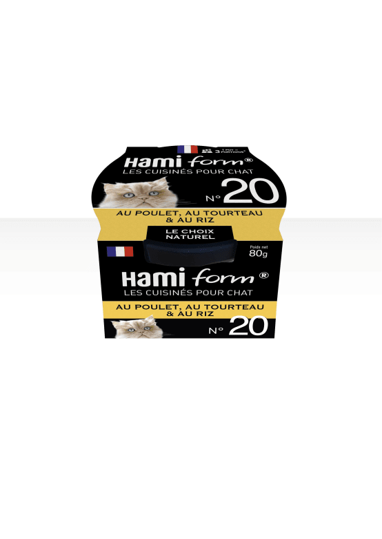 Les cuisinés chat recette 20 poulet/tourteau/riz 80 g - Jardiland